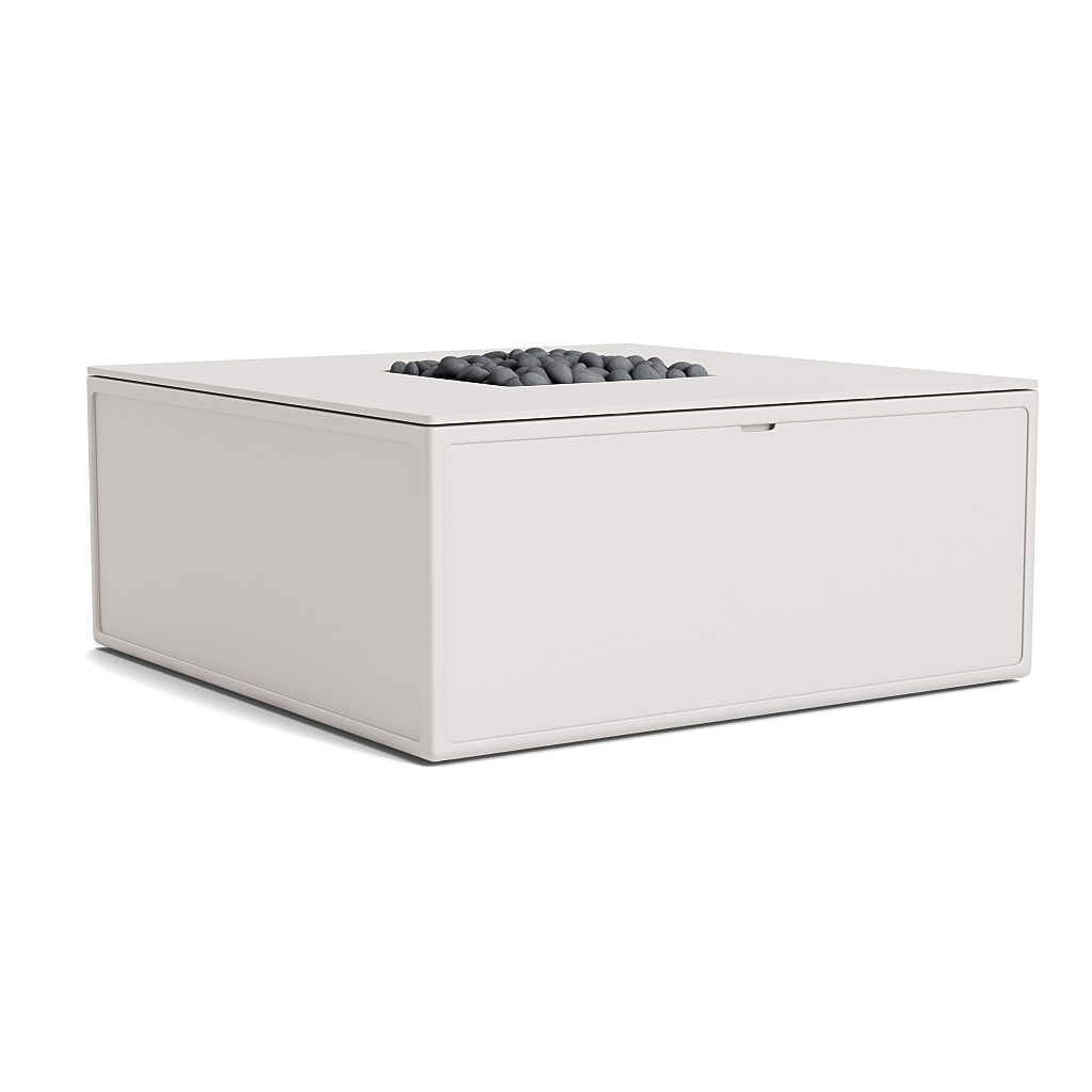 44" Square Aluminum Top Fire Table - Brown Jordan