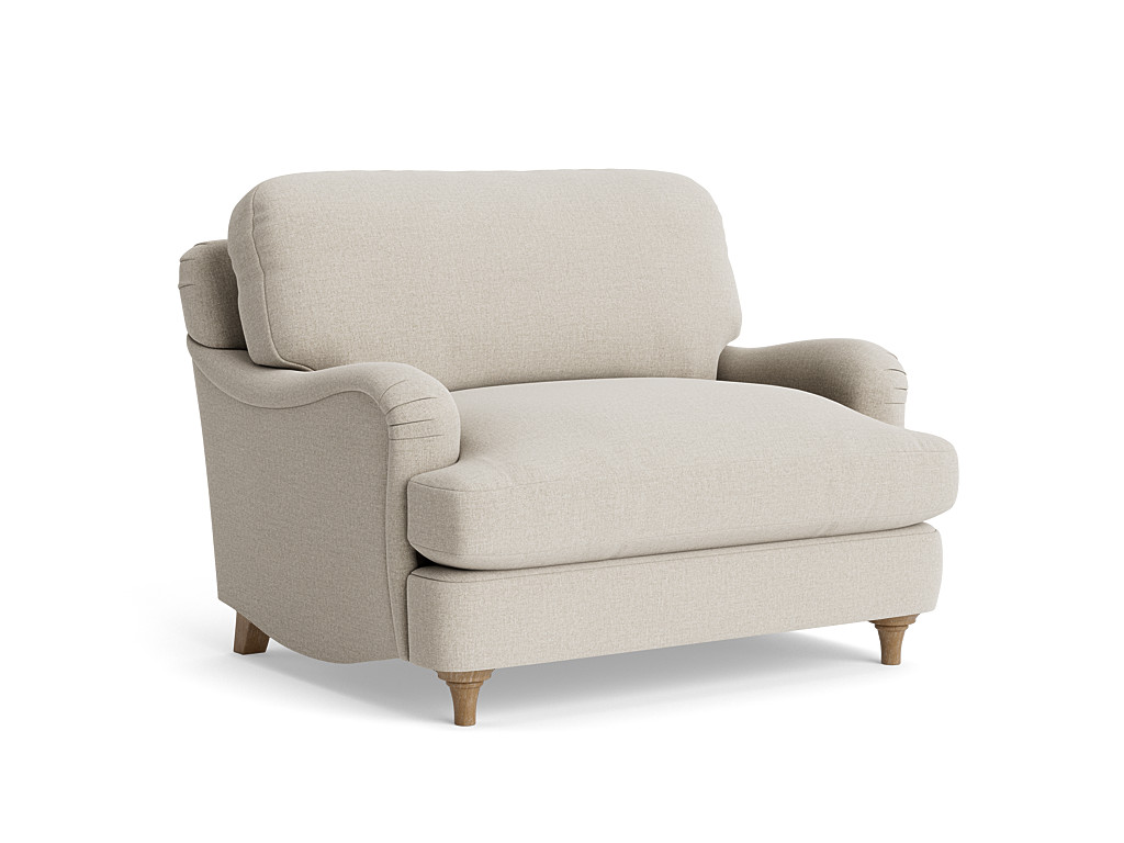 Jonesy Love Seat Made in Blighty | Deep Seated Upholstered Chair | Loaf