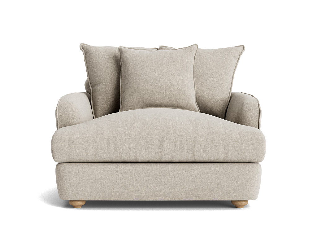 Smooch Love Seat | Comfy Low Arm Deep Love Seat | Loaf