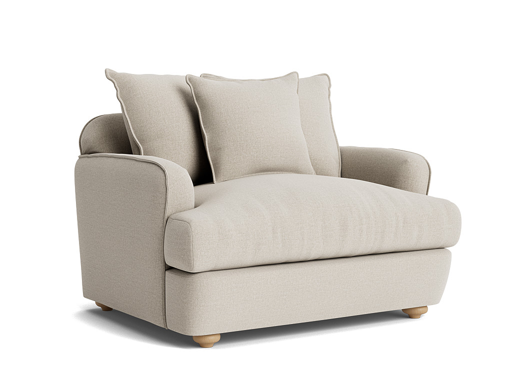 Smooch Love Seat | Comfy Low Arm Deep Love Seat | Loaf