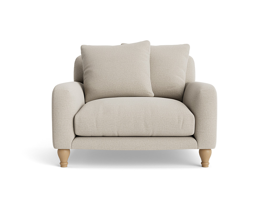 Bear Hug Upholstered Love Seat | Comfy Deep Love Seat | Loaf