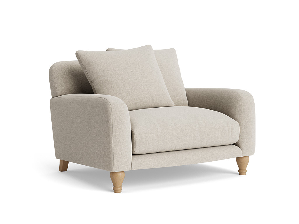 Bear Hug Upholstered Love Seat | Comfy Deep Love Seat | Loaf