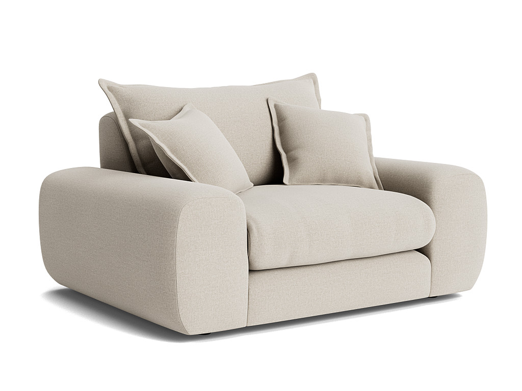 Wodge Love Seat | Modern Extra Deep Modular Love Seat | Loaf