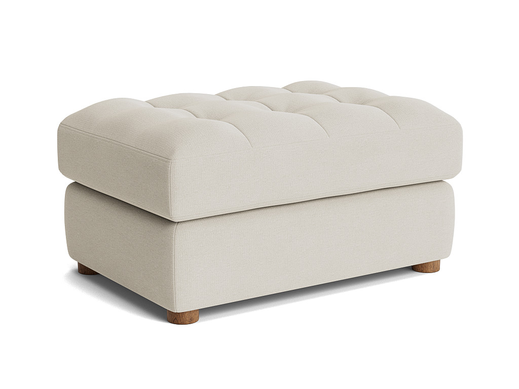 Easy Glider Footstool | Upholstered Mid-Century Footstool | Loaf