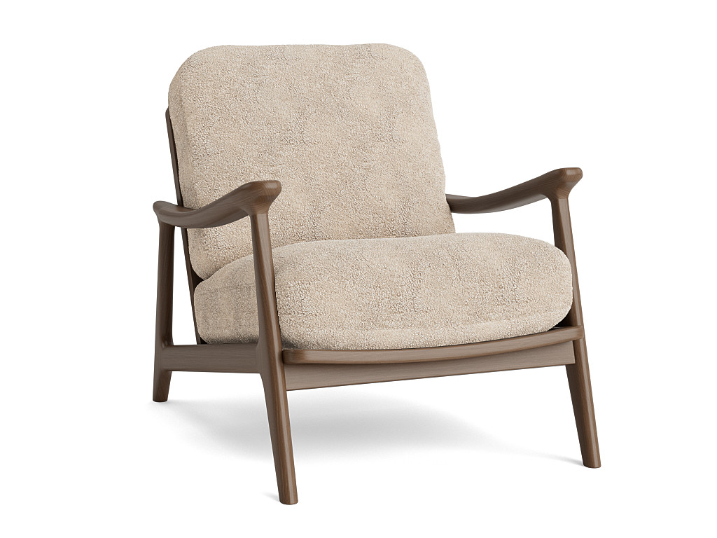 Shearer Squishbag Accent Chair in Whitewashed Oak | Wooden Armchair ...