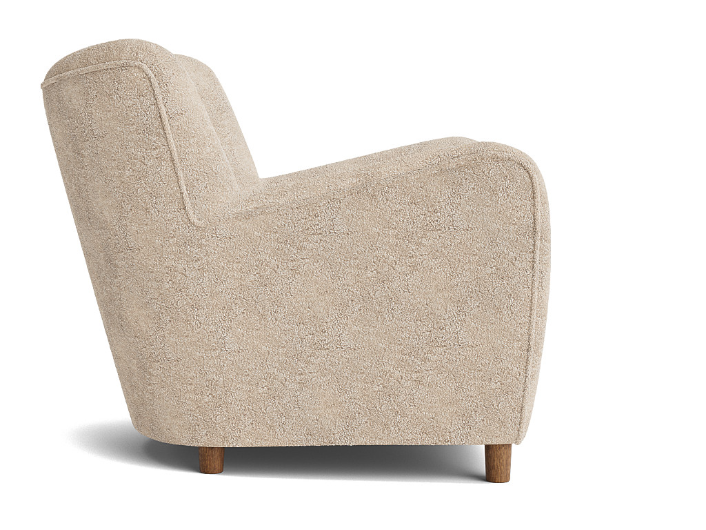 Shearer Chillback Accent Chair | Sheepskin Upholstered Accent Chair | Loaf