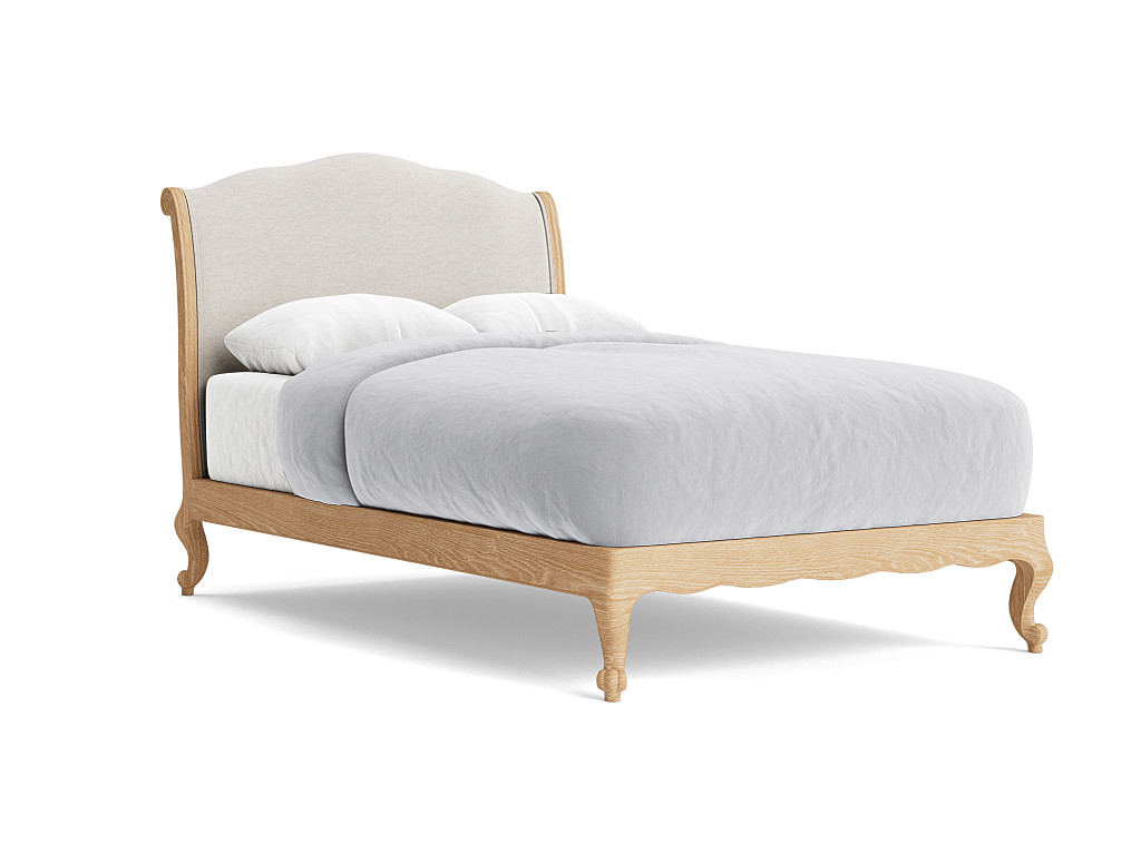 Coco Wooden Bed | Solid Oak French Style Bed | Loaf