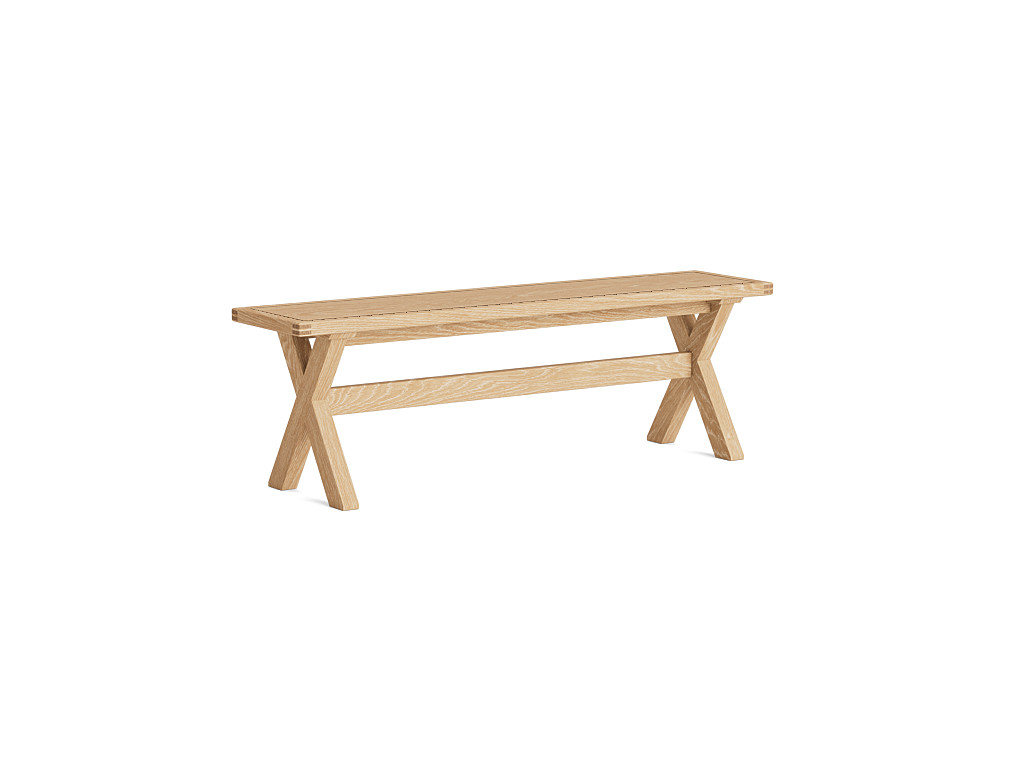 Scooch Bench in Whitewashed Oak | Oak Dining Seating | Loaf