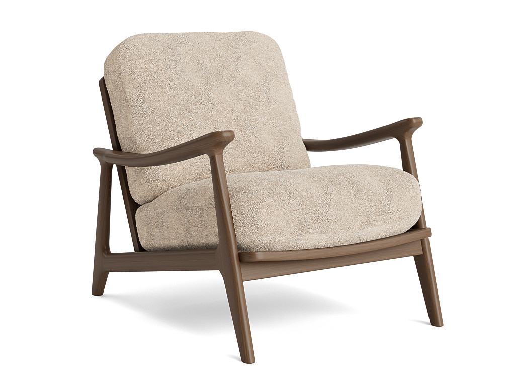 Shearer Squishbag Accent Chair in Whitewashed Oak | Wooden Armchair ...