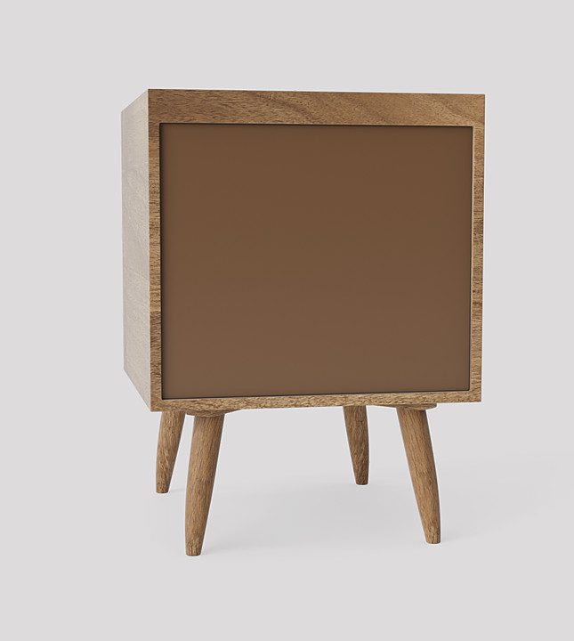Southwark Scandi Style Bedside Table with Three Drawers in Natural Oak ...