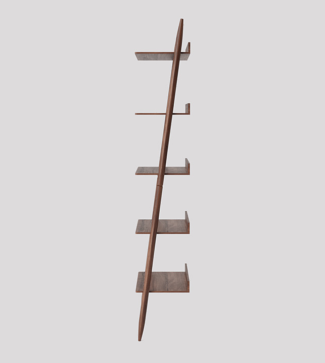 Southwark Contemporary Style Shelving Unit in Dark Brown Acacia | Swoon
