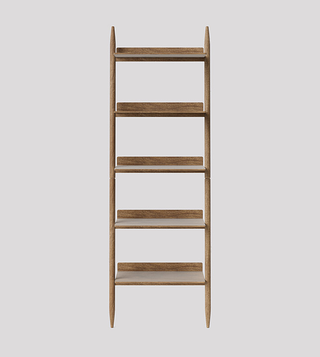 Southwark Contemporary Style Shelving Unit in Natural Oak-Stained Mango ...