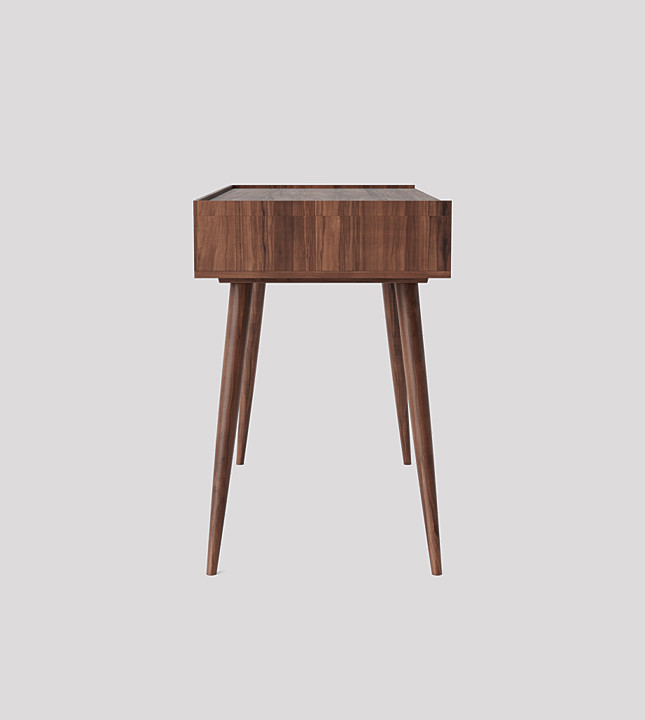 Terning Mid-Century Desk in Dark Brown Acacia | Swoon