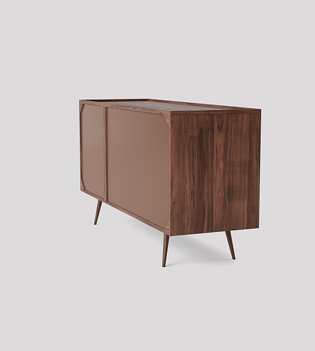 Terning Sideboard, Mid-Century Style in Acacia | Swoon