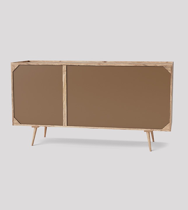 Terning Sideboard, Mid-Century Style in Natural Mango Wood | Swoon