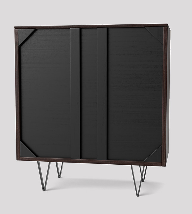 Ziggy Cabinet, Contemporary Style in Silver | Swoon