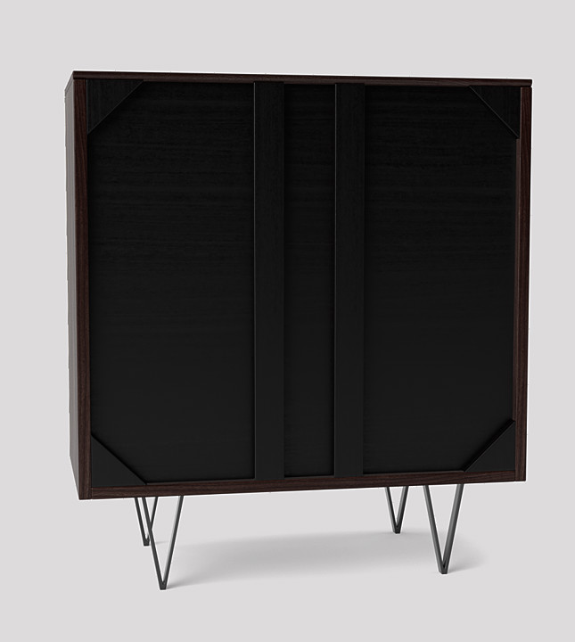 Ziggy Cabinet, Contemporary Style in Silver | Swoon