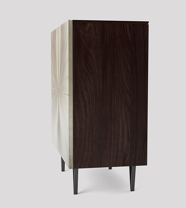 Ziggy Cabinet, Contemporary Style in Silver | Swoon