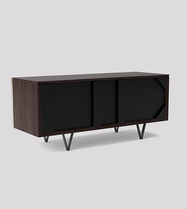 Ziggy Media Unit, Contemporary Style in Silver | Swoon
