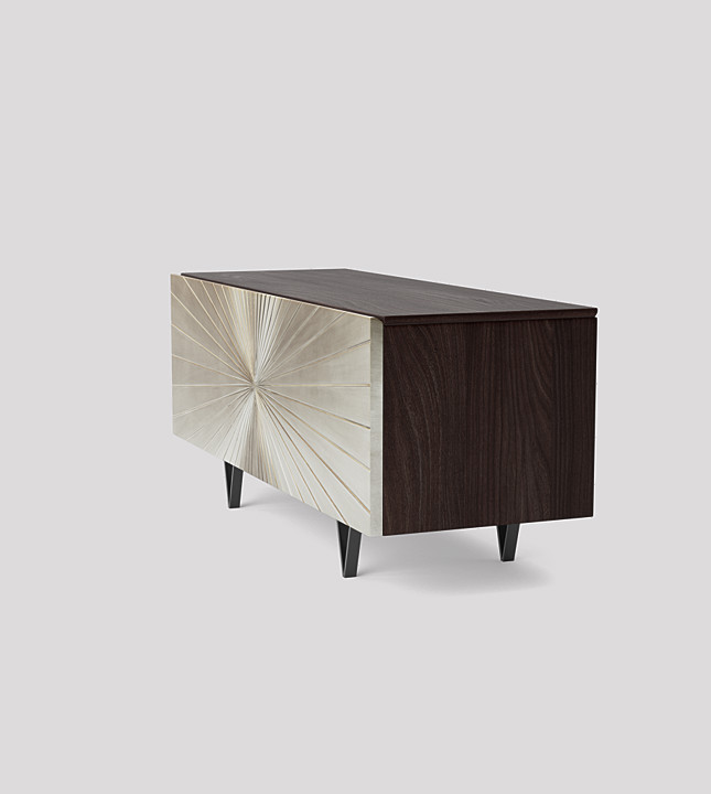 Ziggy Media Unit, Contemporary Style in Silver | Swoon