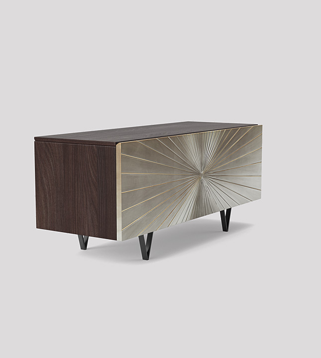 Ziggy Media Unit, Contemporary Style in Silver | Swoon