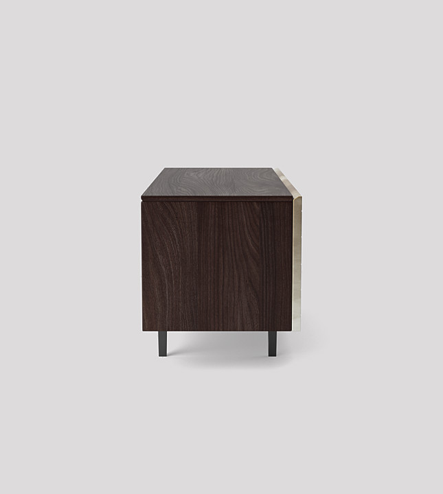 Ziggy Media Unit, Contemporary Style in Silver | Swoon